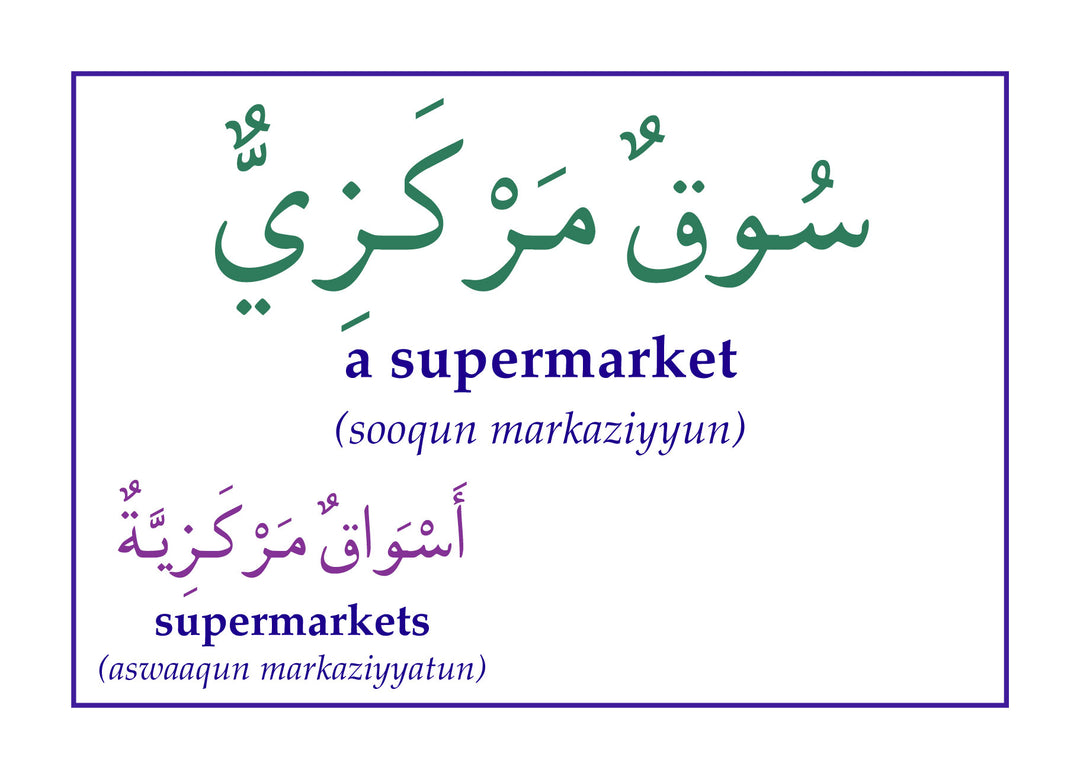 Gateway to Arabic Flashcards Set 6 Anglo Arabic Graphics – Gatewaytoarabic