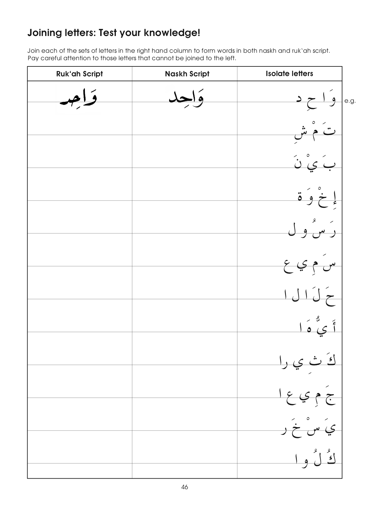 Gateway to Arabic: Handwriting Book – Gatewaytoarabic
